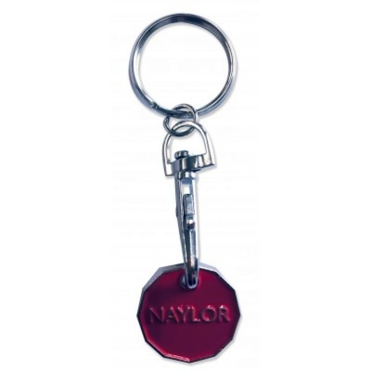 Buy Enamelled Trolley Coin Keyring