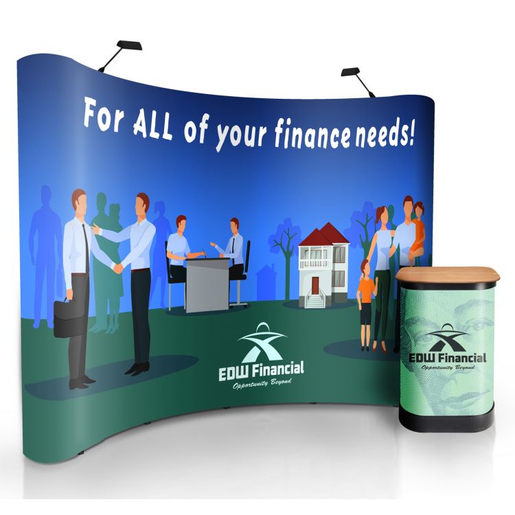 Buy 3x4 Curved Pop Up Stand