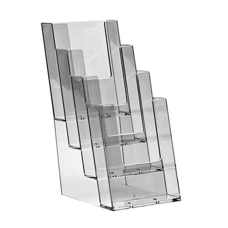 Buy Freestanding Stacked Leaflet Dispenser (4x 1/3 A4)