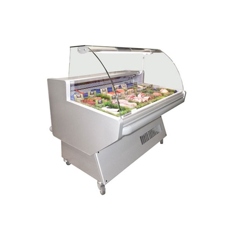 Hire Curved Kristina Glass Serve Over Chiller