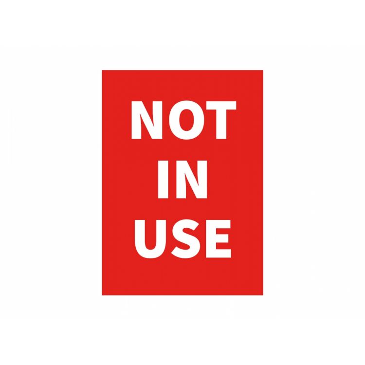Buy A4 Table Sticker - Not In Use