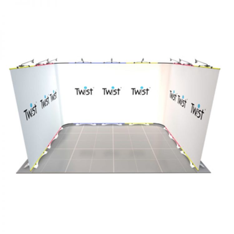 Buy Twist Modular Exhibition Stand - 4m x 3m - 1 Open Sides