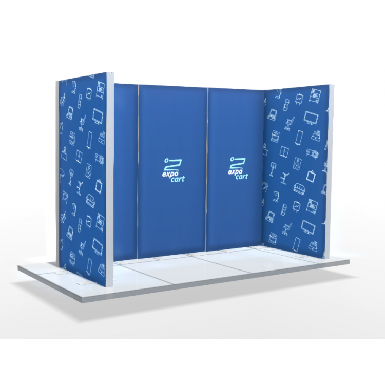 Buy IllumiGo™ Up Lightbox Exhibition Stand Kit - 3x1- U-Shape