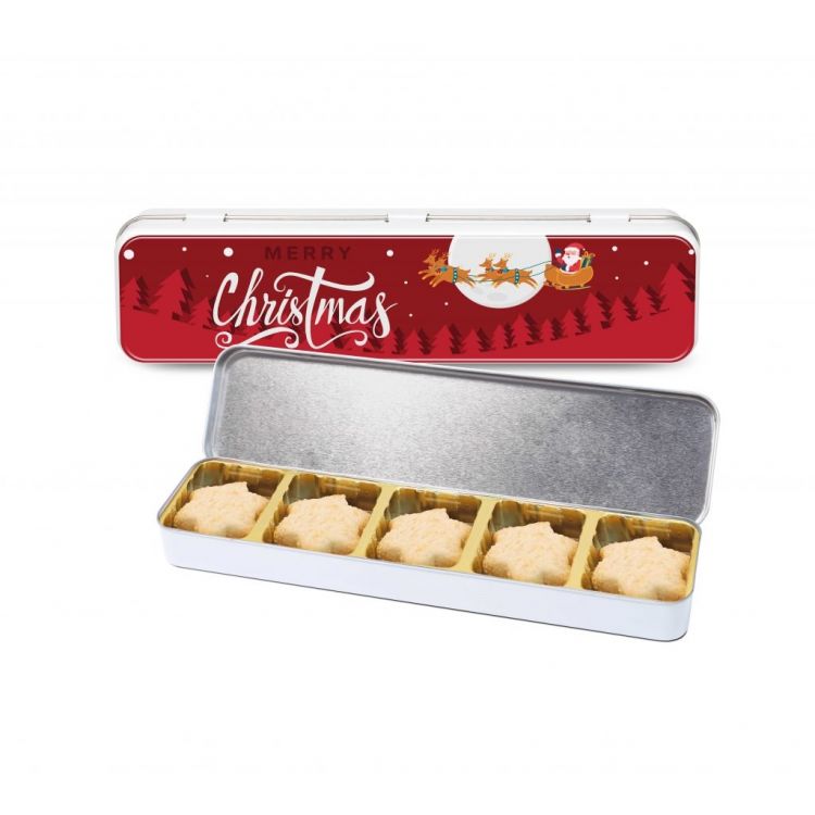 Buy Mini Shortbread Biscuits - Stars Slim Tin