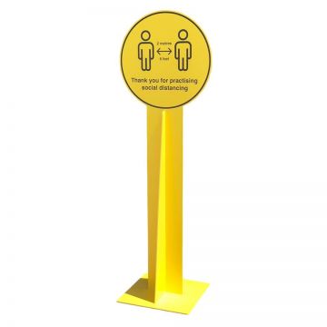 Social Distancing Signage | Pavement Signs, Roller Banners | ExpoCart