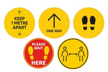 Social Distancing Floor Stickers & Posters | Shop Online | ExpoCart
